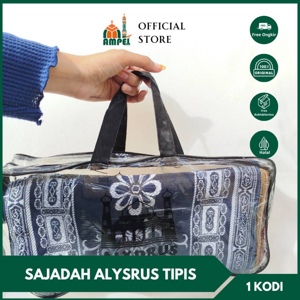 Jual 1 KODI Sajadah Rayon Kepala Alydrus Sujud Kecil Tipis Untuk Anak ...