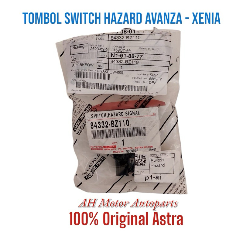 Jual Switch Tombol Hazard Avanza Xenia All New 84332-BZ110 | Shopee ...