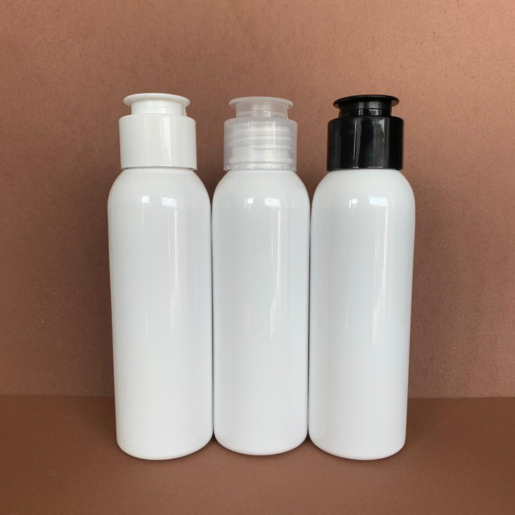 Jual Botol BR 100ml Putih Fliptop Jamur Neck 24 / Botol 100ml White Fliptop Mushroom N24 ...