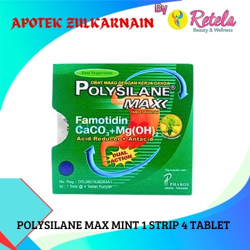 Jual POLYSILANE MAX MINT 1 STRIP 4 TABLET | Shopee Indonesia