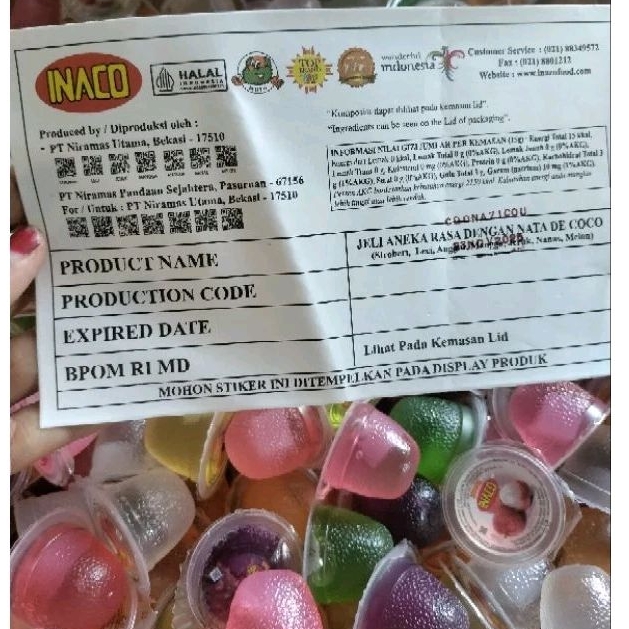 Jual INACO MINI JELLY mix fruit 1 KG dan 900 gr Exp 2025 | Shopee Indonesia