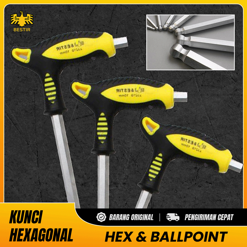 Jual Obeng Kunci L Model T Pegangan Ballpoint Kunci Hex Allen Kunci Hex ...