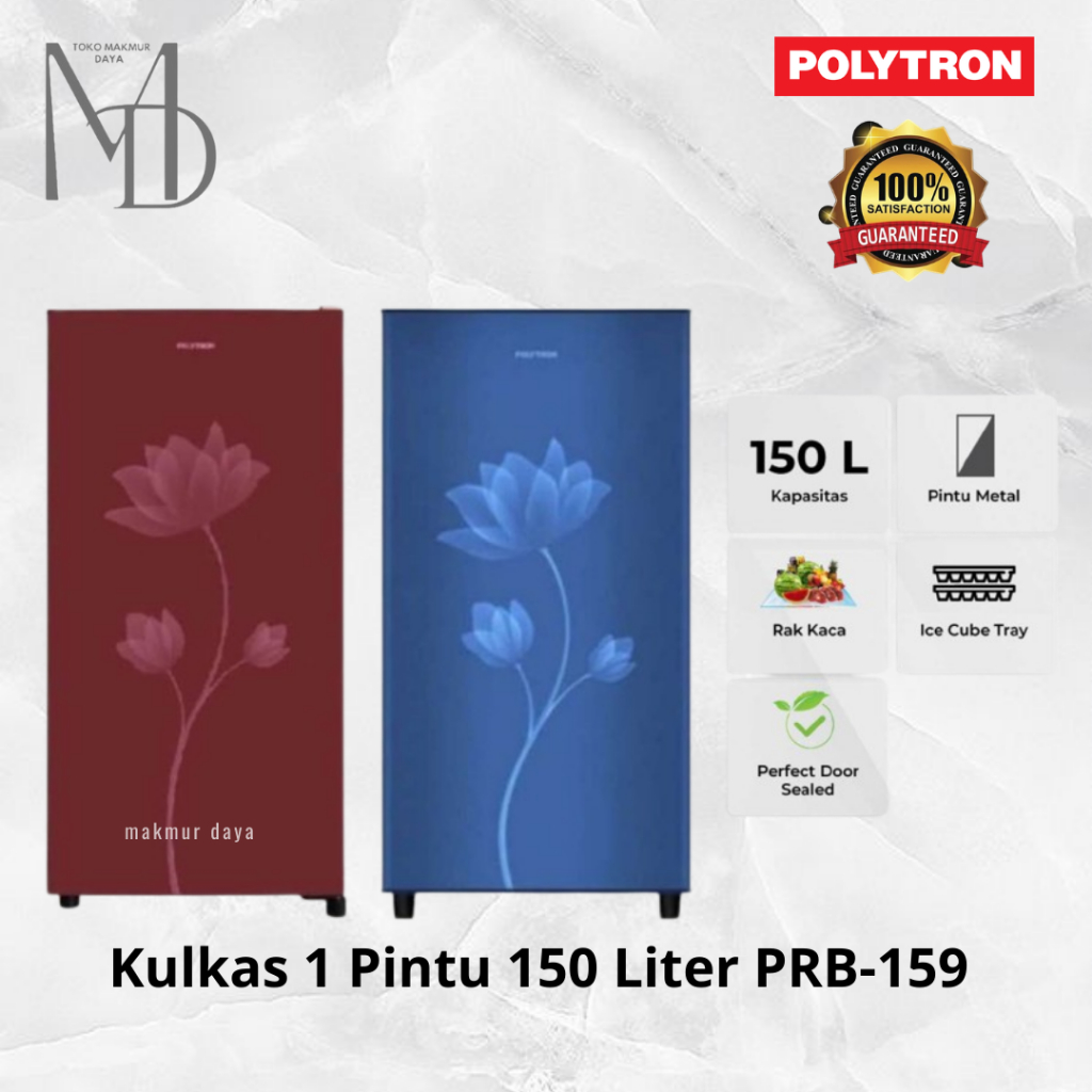Jual Kulkas 1 Pintu Polytron PRB 159 / PRB 157 Lemari ES PRB159 ...