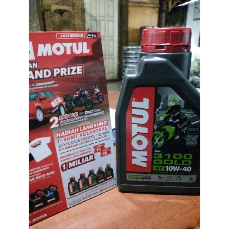 Jual MOTUL OLI 3100 GOLD 4T 10W/40 OLI MESIN 1 LITER | Shopee Indonesia