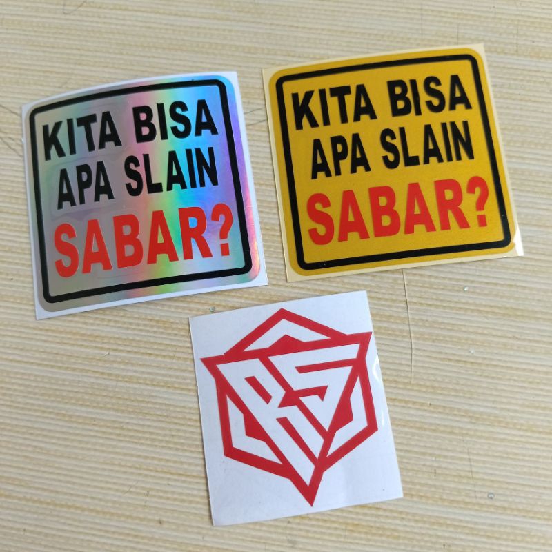 Jual STIKER CUTTING KATA KITA BISA APA SELAIN SABAR | Shopee Indonesia