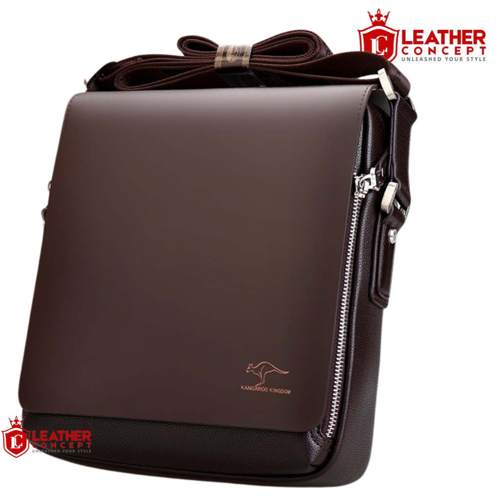 Jual LEATHER CONCEPT Tas selempang kulit pria - KANGAROO KINGDOM ...