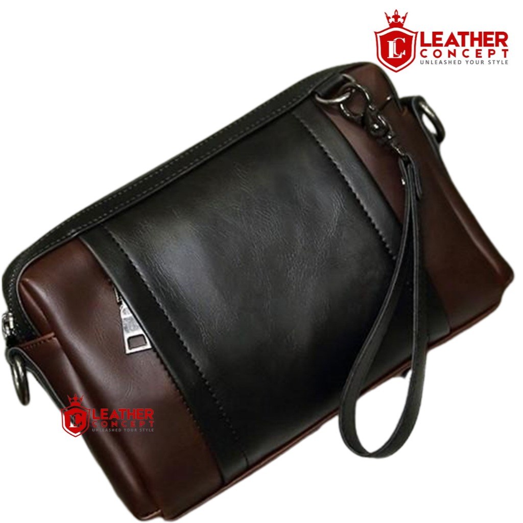 Jual LEATHER CONCEPT Tas Selempang Pria Kulit Tas Tangan Clutch Bag ...