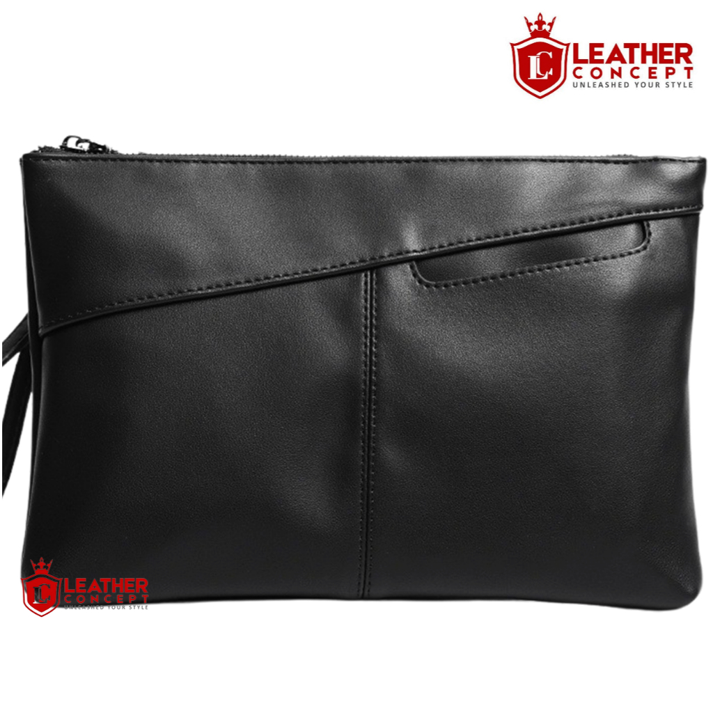 Jual LEATHER CONCEPT Clutch Pria Kulit Tas Tangan Pria Kulit Handbag ...