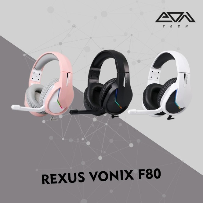 Jual Rexus Vonix F80 / F-80 RGB Multi-platfrom Gaming Headset | Shopee ...