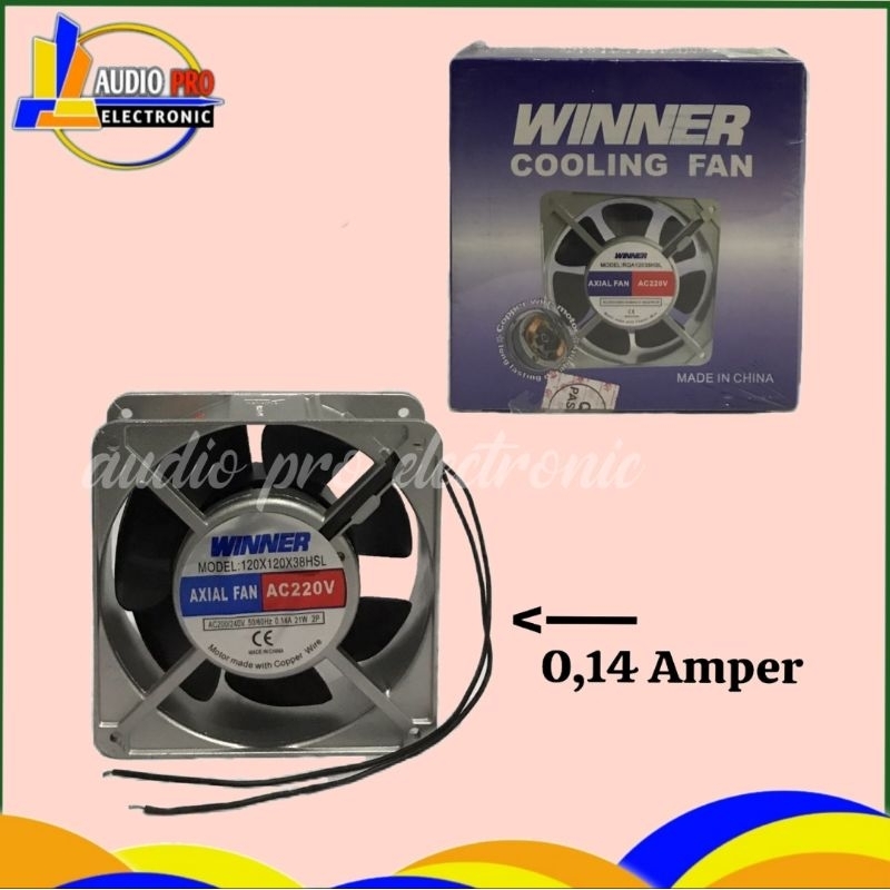 Jual KIPAS PENDINGIN COOLING FAN 12CM × 12CM AC 220VAC WINNER | Shopee ...