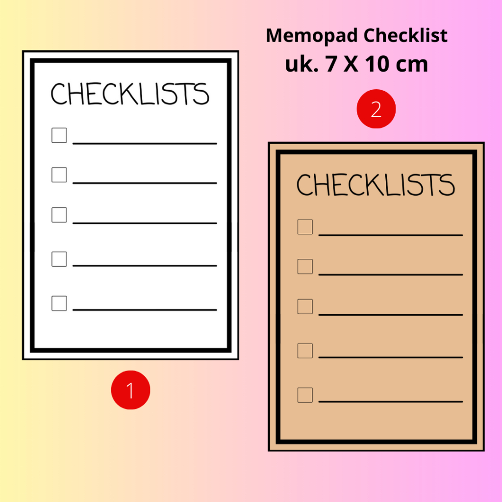 Jual Memo Pad Check List isi 48 lembar To Do List Notepad Note | Shopee ...