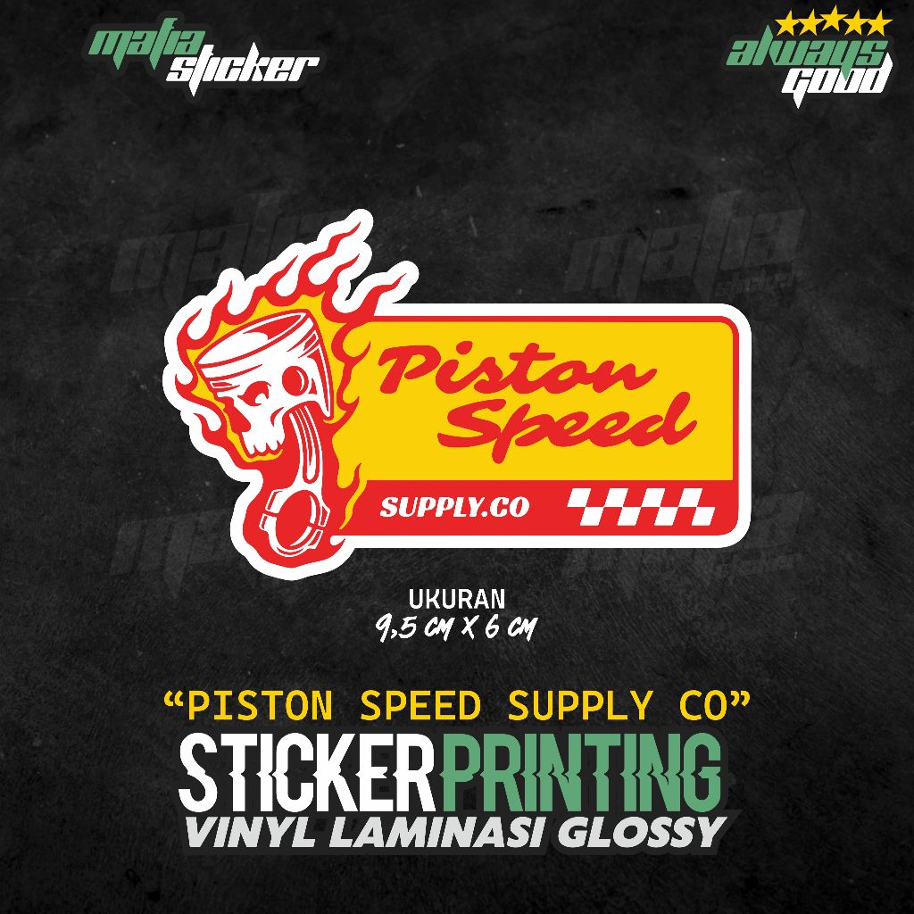 Jual STICKER/STIKER PRINT CUT PISTON SPEED | STIKER VIRAL RACING CASE ...