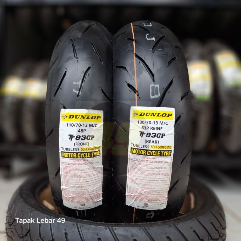 Jual Ban Balap Paket NMAX DUNLOP TT93 GP 110.70.13 dan 130.70.13 Ring 13 Yamaha NMAX Ban Harian ...