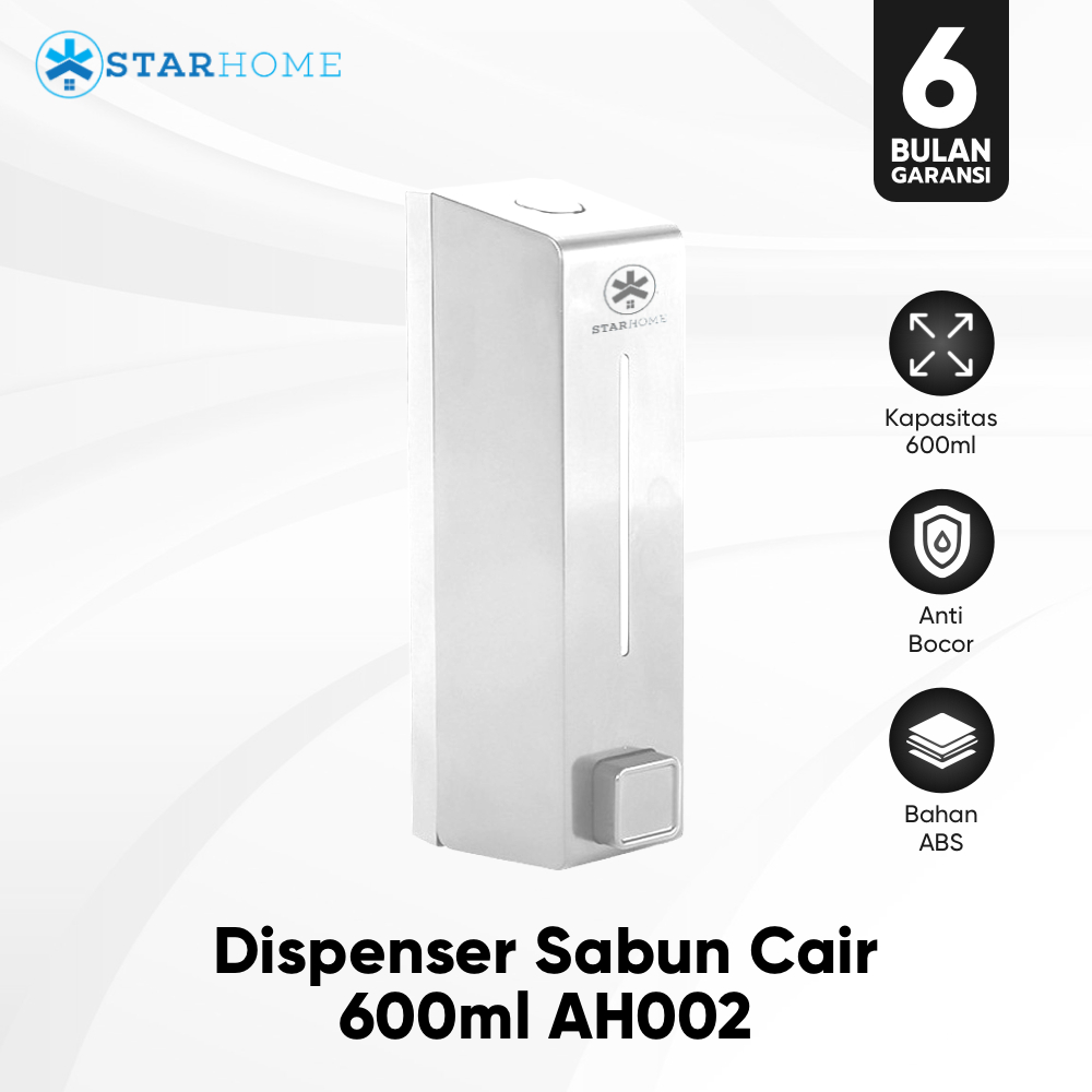 Jual Dispenser Sabun Cair Sanitizer Gel StarHome 600ml Tempat Sabun ...