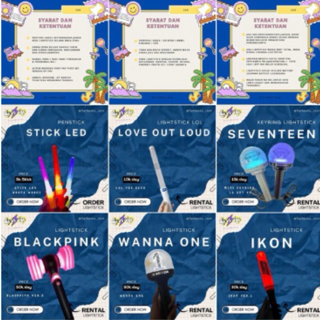 Jual Sewa Lightstick Kpop iKON, Blackpink, Wanna One, Seventeen | Shopee Indonesia