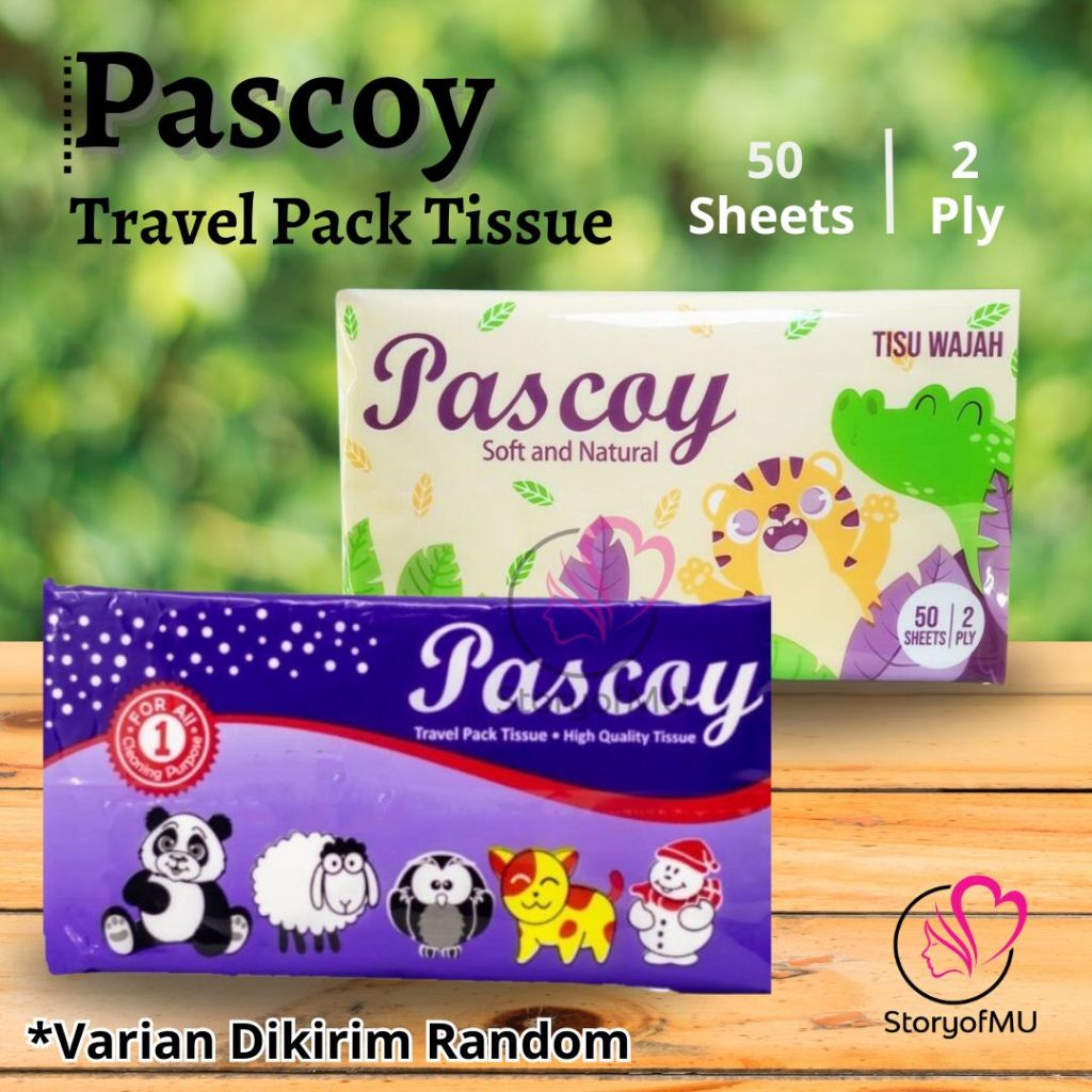 Jual PASCOY Tissue 2 Ply 50s Travel Pack - Tisu Wajah 50 Sheet Sheets ...