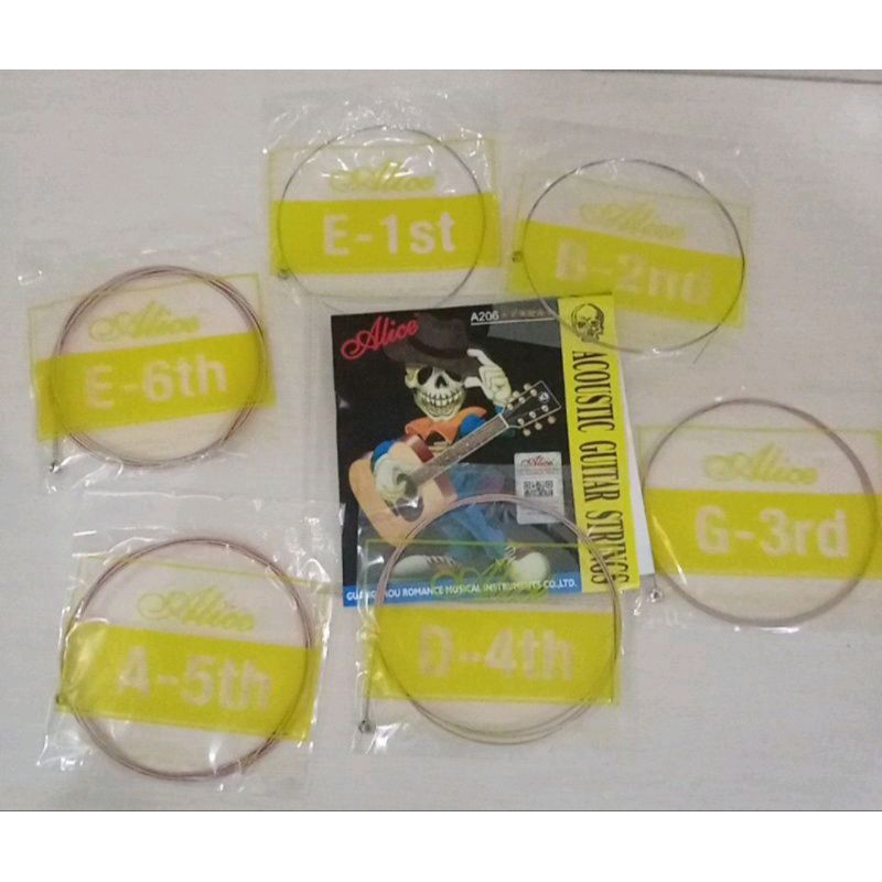 Jual senar gitar alice akustik eceran/satuan original | Shopee Indonesia