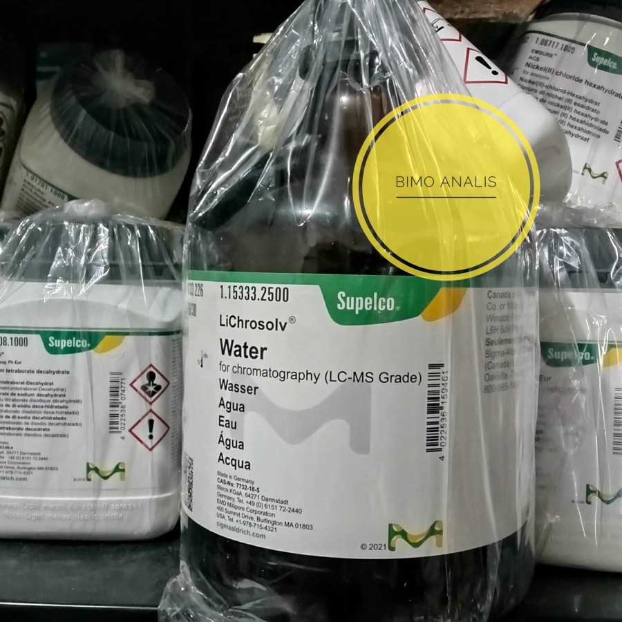 Jual WATER FOR CHROMATOGRAPHY HPLC MERCK 115333 2,5L / MERCK WATER ...