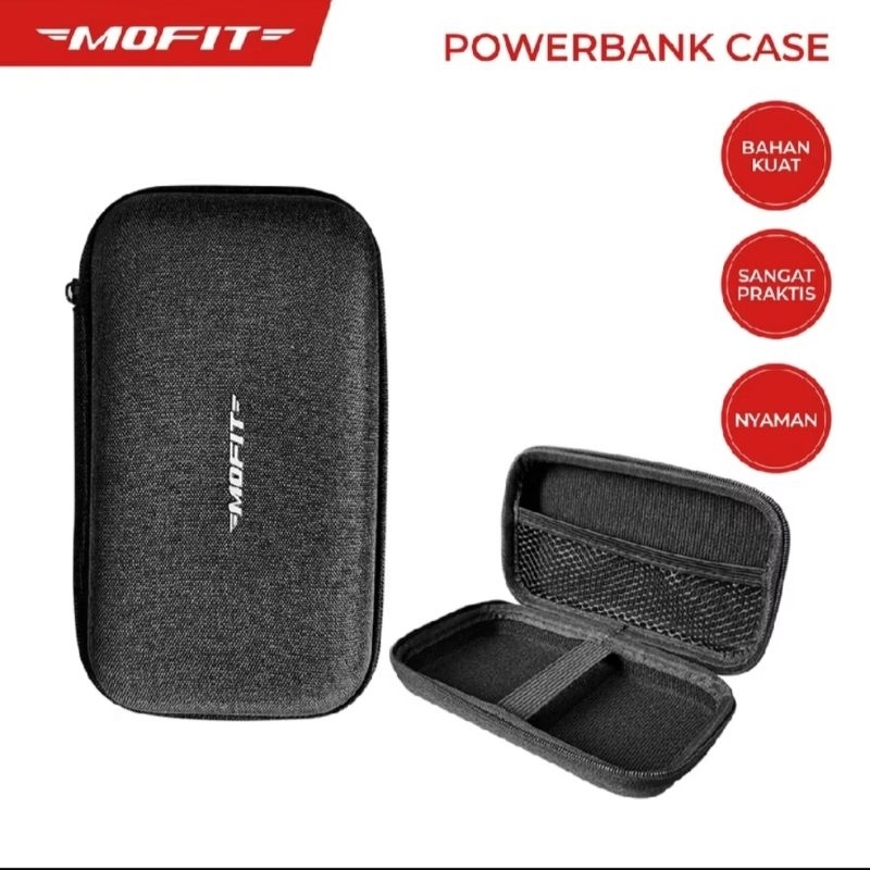 Jual travel charger pouch power Bank hard case powerbank mofit m2 ...