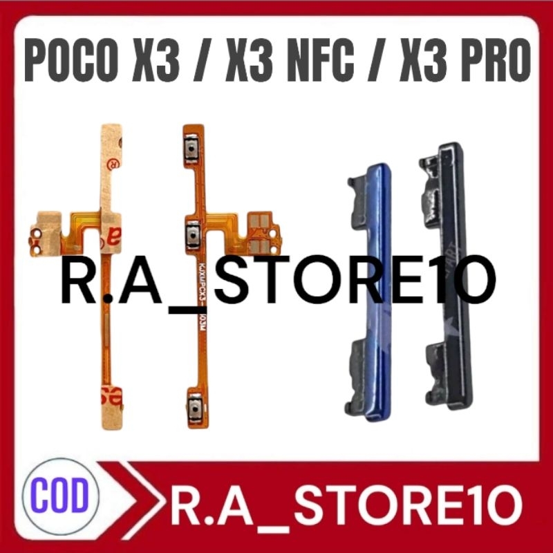 Jual Satu Set POCOPHONE X3 / X3 NFC / X3 PRO - Flexi Flexibel Flexible Fleksibel On Off Volume ...