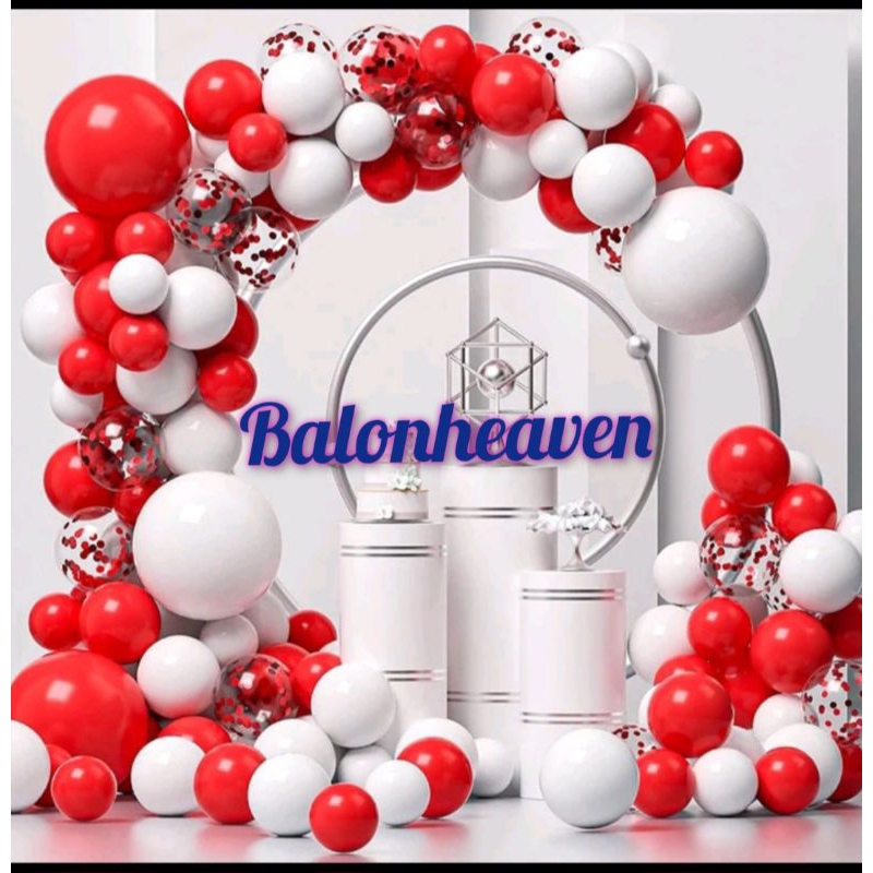 Jual Paket Dekorasi Balon Merah Putih Dirgahayu Hut Ri/Dekorasi Garland ...