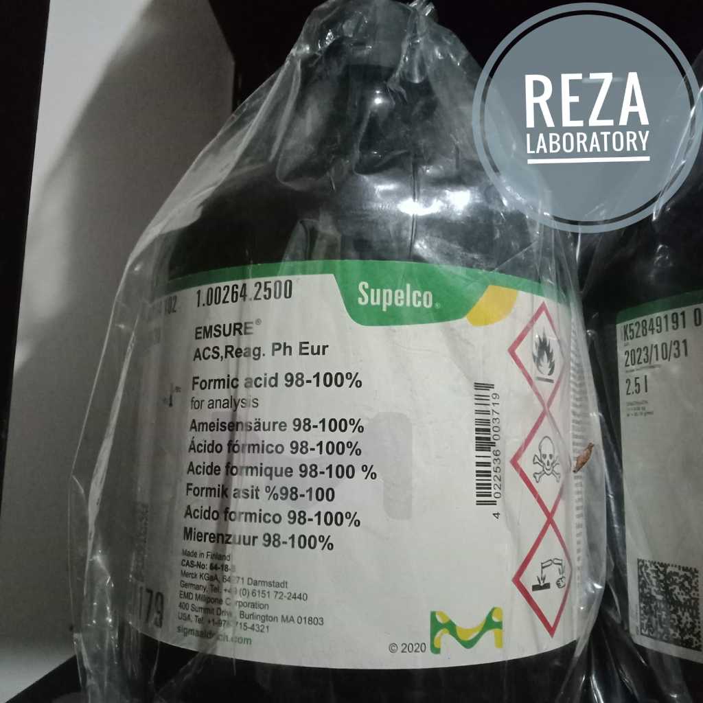 Jual FORMIC ACID 98-100 % 2.5L Merck 100264 / ASAM FORMAT / HCOOH 2,5L ...