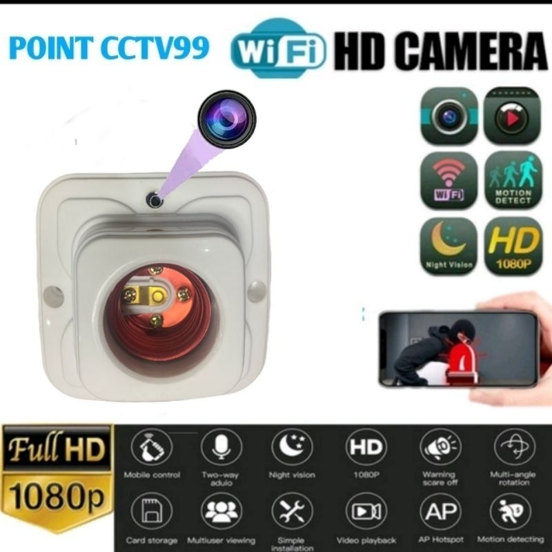 Jual New CCTV Fitting Mini kamera Tersembunyi Tanpa Kabel Konek Hp Jarak Jauh Kamera Mini Kecil ...