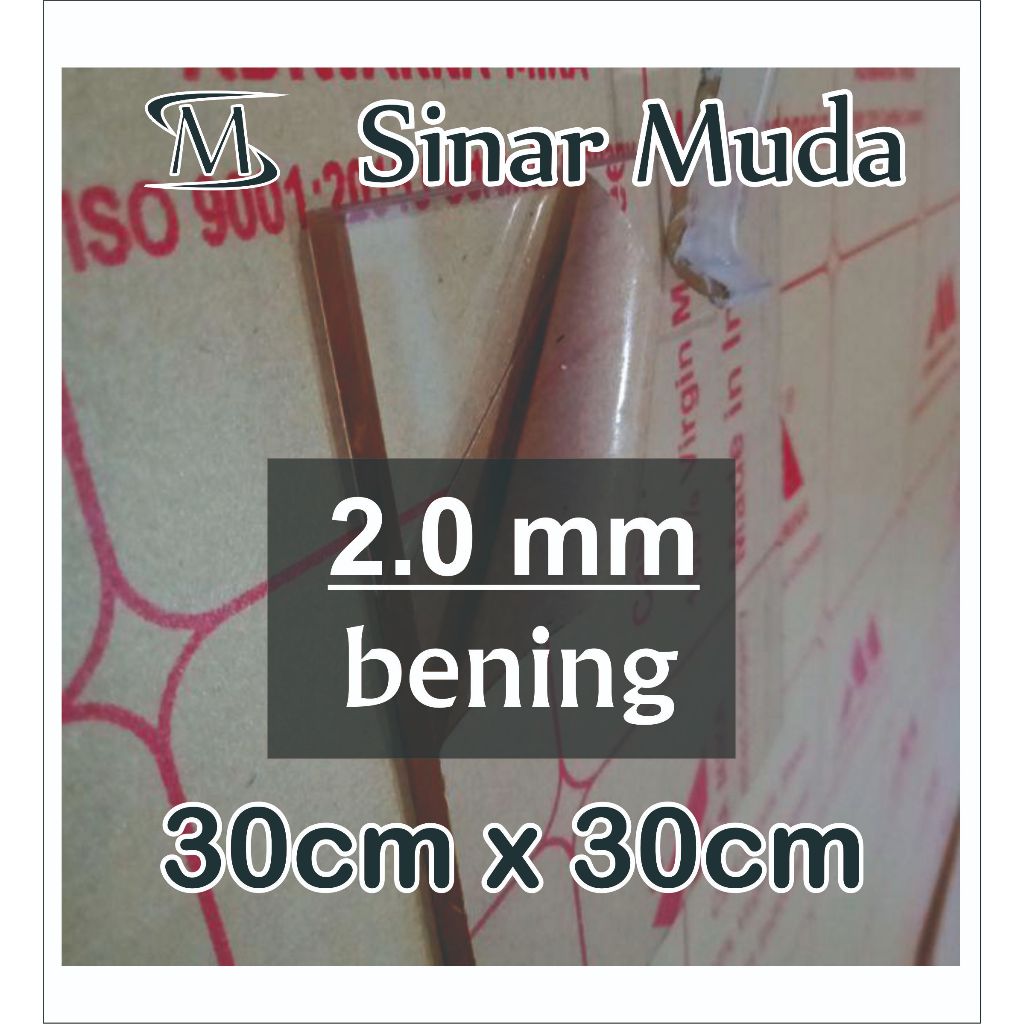Jual Acrylic Sheet - Akrilik Lembaran 2mm Bening uk. 30cm x 30cm ...