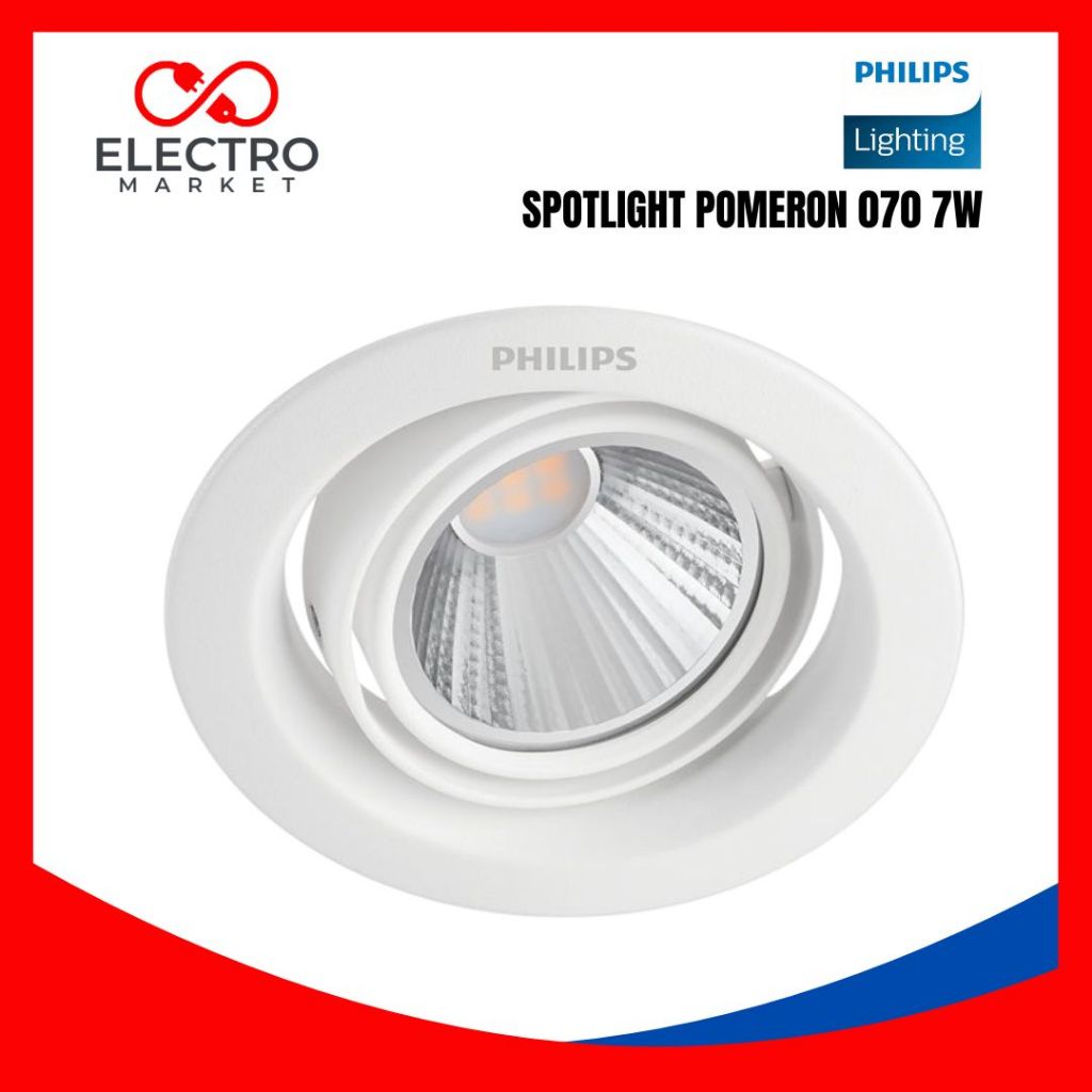 Jual PHILIPS Spot Light POMERON 070 7W 2700K 4000K WH recessed LED ...