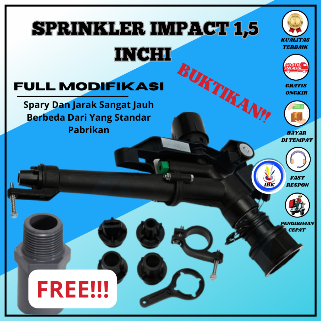 Jual SPRINKLER PERTANIAN SPRINKLER BIG GUN IMPACT RAIN 1,5 INCHI ALAT ...