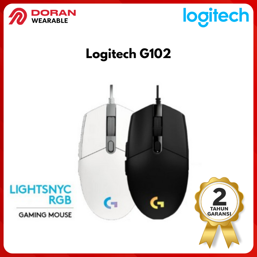 Jual Logitech G102 Mouse Gaming Wired RGB Lightsync | Shopee Indonesia
