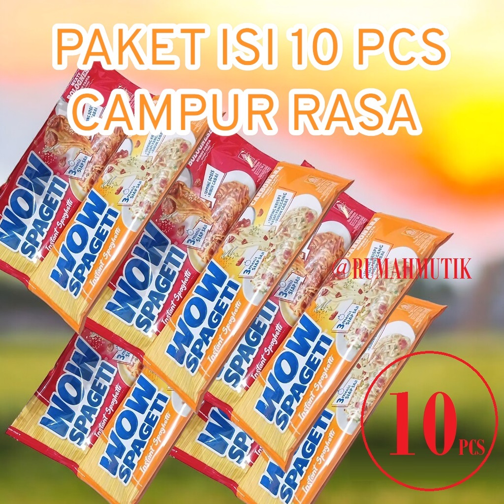 Jual PAKET 10 PCS MIE WOW SPAGETI Mayora WOW Spaghetti Instant Creamy ...