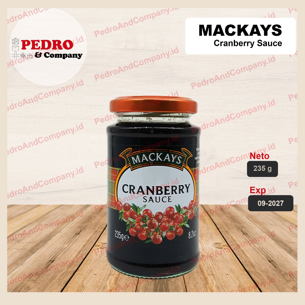 Jual Mackays - Cranberry sauce/ selai roti 235 gr | Shopee Indonesia