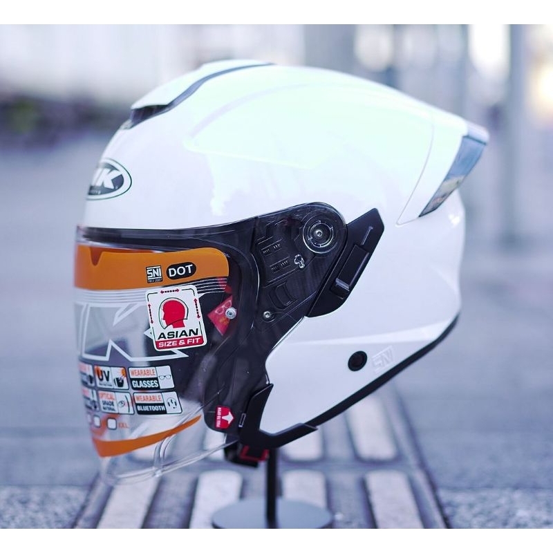 Jual HELM INK TERRA 2 WHITE ORIGINAL DOUBLE VISOR HELM TOURING INK ...