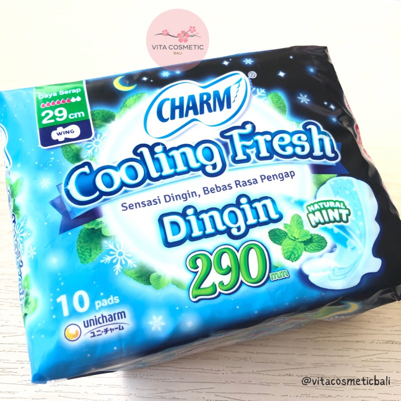 Jual Charm cooling fresh night wing 420 mm 290mm 350mm 29cm 35cm panjang pembalut wanita mens ...