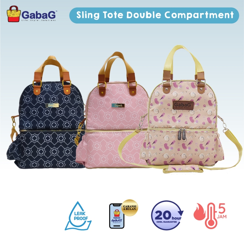 Jual GabaG Tas Asi - Cooler Bag - Sling Tote Double Compartment - Tas ...