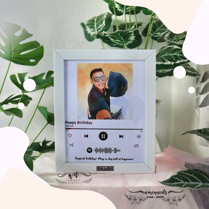 Jual SPOTIFY FRAME - SEHARI JADI - KADO FOTO AESTHETIC - FRAME SPOTIFY ...