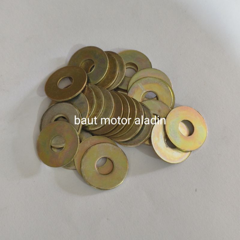 Jual Ring Plat 10/M6 Lebar Kuning (100 pcs) | Shopee Indonesia