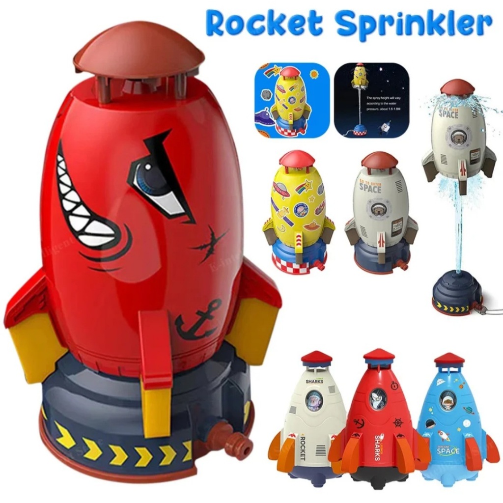 Jual [capt] Mainan Outdoor Anak Jet Peluncur Roket Air Sprinkler ...
