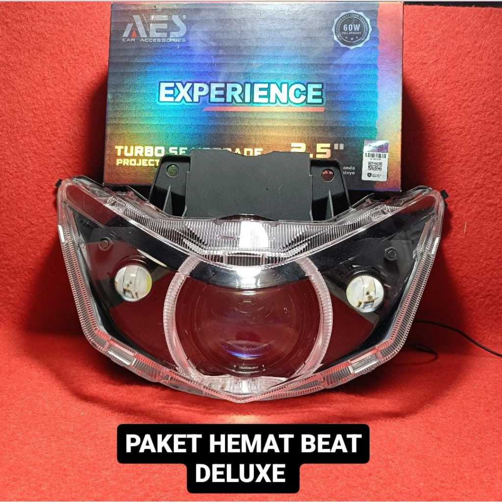 Jual PAKET HEMAT FULLSET BEAT DELUXE DAN BEAT ESP PROJECTOR BILED AES ...