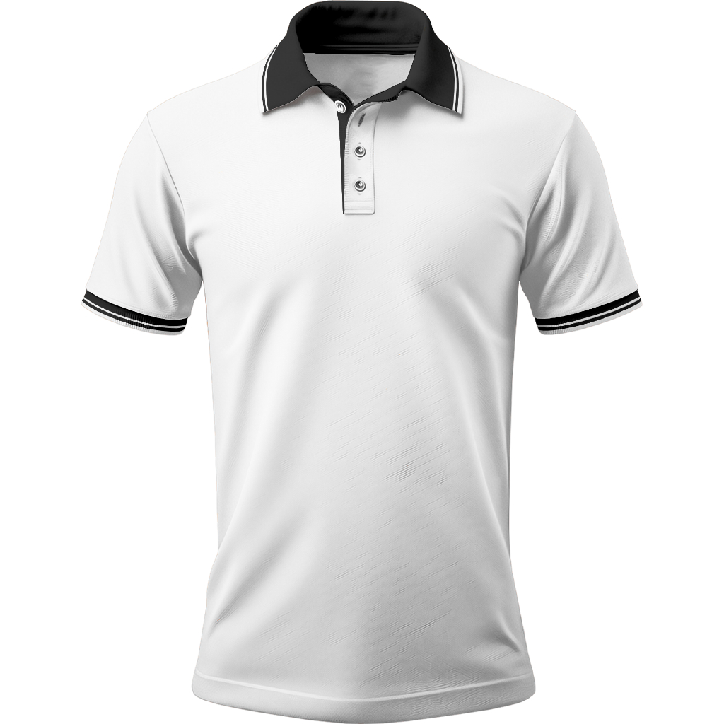 Jual KAOS KERAH/ KAOS POLO/ POLOSHIRT UNISEX WANITA PRIA PUTIH KERAH HITAM LENGAN PENDEK ...