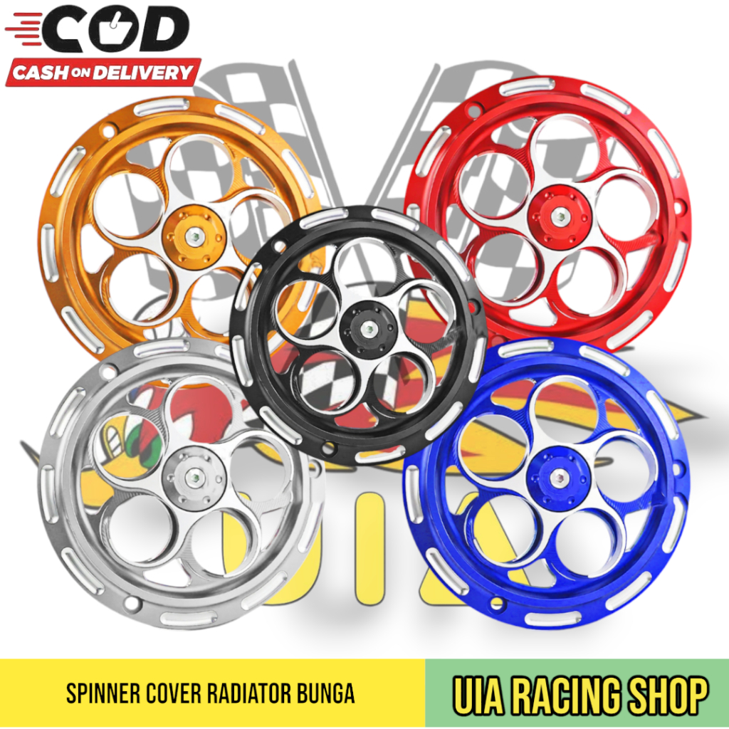 Jual Spinner Cover Radiator Spin Full Cnc Mio Vario Beat Scoopy Fino ...