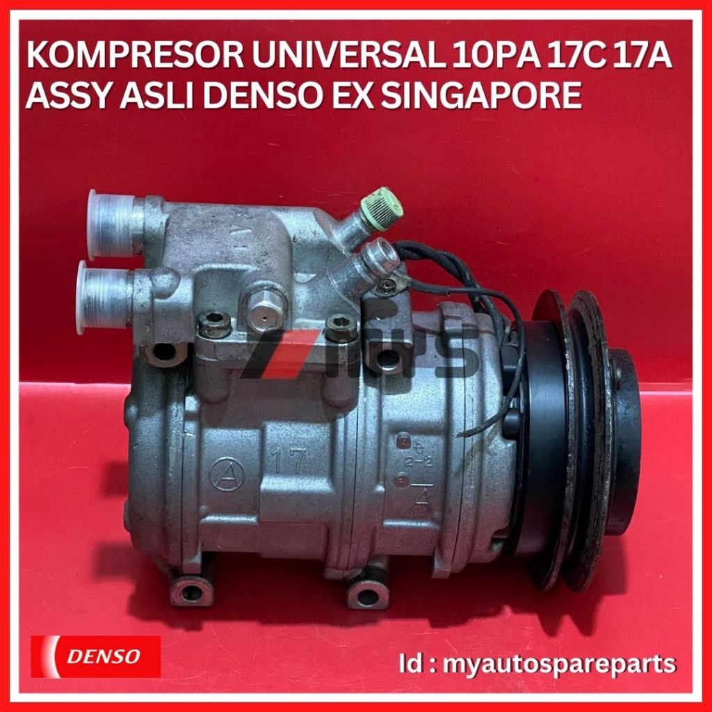 Jual KOMPRESOR AC Mobil Universal 10PA 17C 17A ASLI DENSO COMPRESSOR EX ...