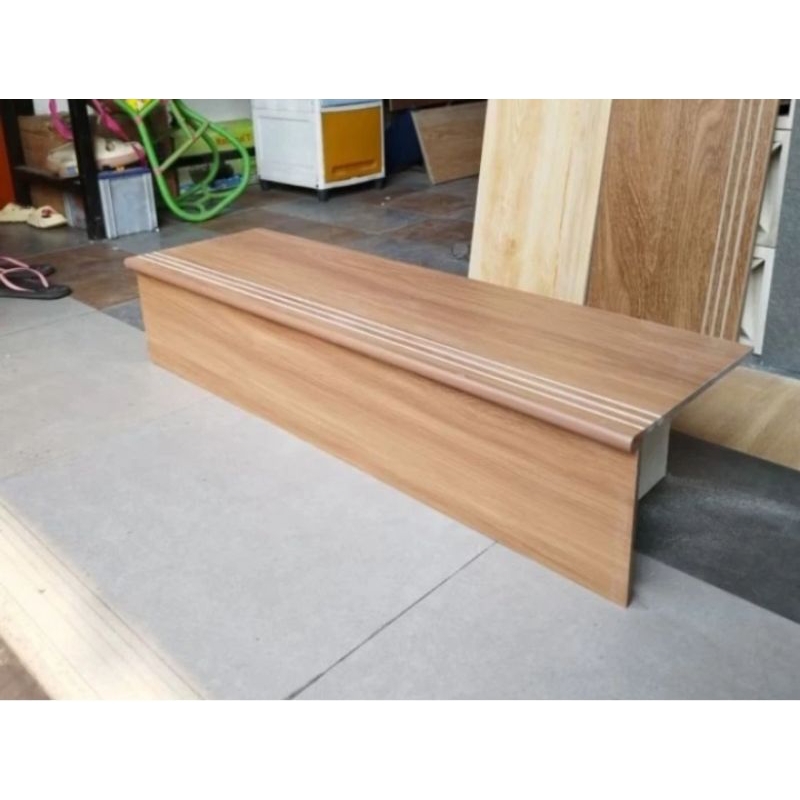 Jual Granit tangga motif kayu 30x80 30x90 30x100 30x120 dobel bevel ...
