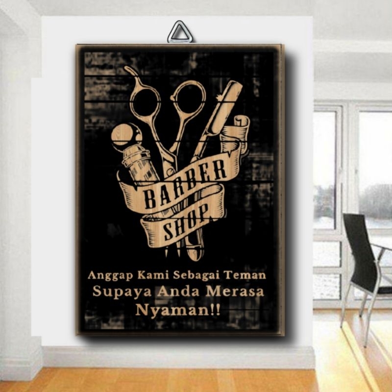 Jual POSTER KAYU MDF DEKORASI BARBERSHOP HIASAN DINDING | Shopee Indonesia