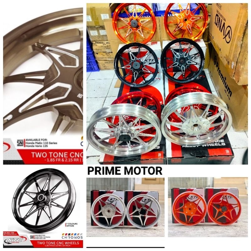 Jual VELG KTC RACING CHRONOS / ARES BEAT VARIO SCOOPY VARIO 125/150 TIPE ARES NEW MODER TWO TONE ...