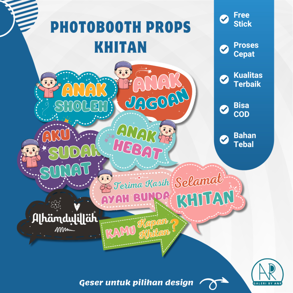 Jual D69 Photobooth Props Khitan Custom | props sunatan hiasan foto ...