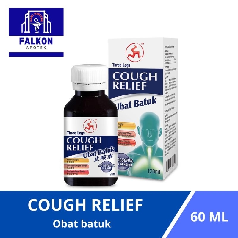 Jual Three Legs Cough Relief / Obat Batuk 60ml | Shopee Indonesia