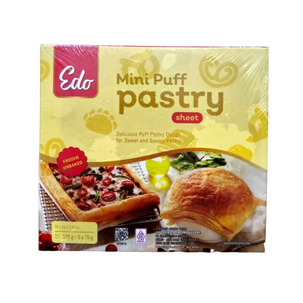 Jual Puff Pastry Sheet Frozen Zuppa Soup Edo 375 Gram 375gr / Kulit ...