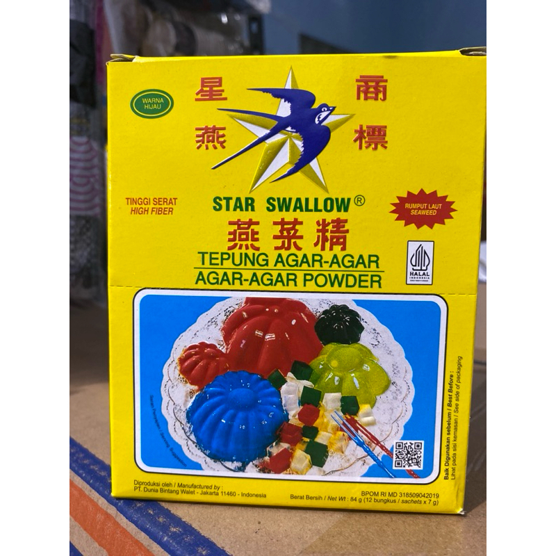 Jual AGAR AGAR WALET STAR SWALLOW HIJAU GLOBE SACHET | Shopee Indonesia
